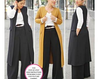Easy Sewing Pattern for Womens Jacket, Skirt, and Pants, Blazer Jacket ...