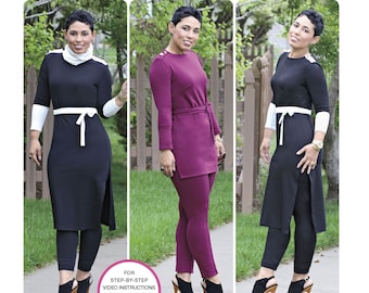 Easy Sewing Pattern for Womens Jacket, Skirt, and Pants, Blazer Jacket ...