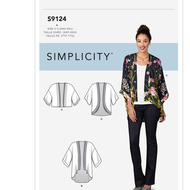 Kimono Jacket Pattern - Etsy