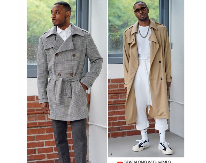 Sewing Pattern for Men's Jacket, Mens Blazer Jacket Pattern, Lined ...