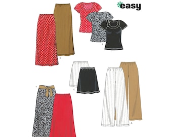 Easy Sewing Pattern for Women's Vest, Top, Dress, and Pants, Knit Dress ...