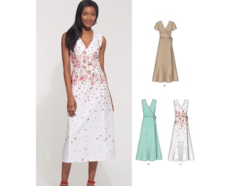 Sewing Pattern for Womens Dress, Sleeveless Dress, Pullover Dress ...