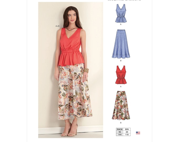 Easy Vogue Sewing Pattern for Women's Skirts, Maxi Skirt Pattern ...