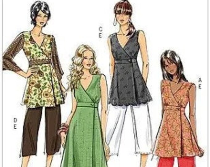 Easy Sewing Pattern for Womens Tops, Dress, and Pants, V Neck Tops ...