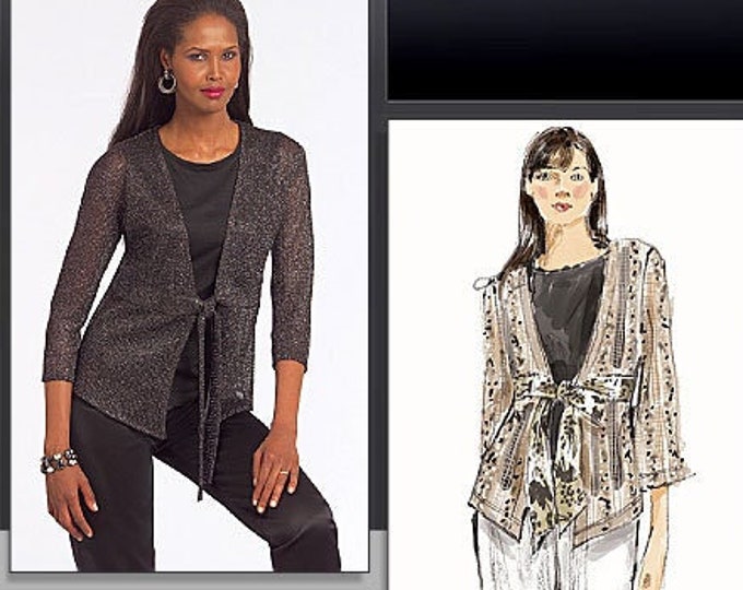 Vogue Sewing Pattern for Women's Jacket and Tops, Womens Cardigan, Knit ...