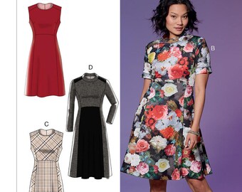 Fit and Flare Dress Pattern | Etsy