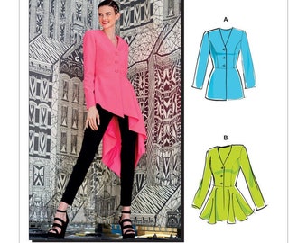 Easy Sewing Pattern for Women's Jacket and Vest, Open Front Jacket ...