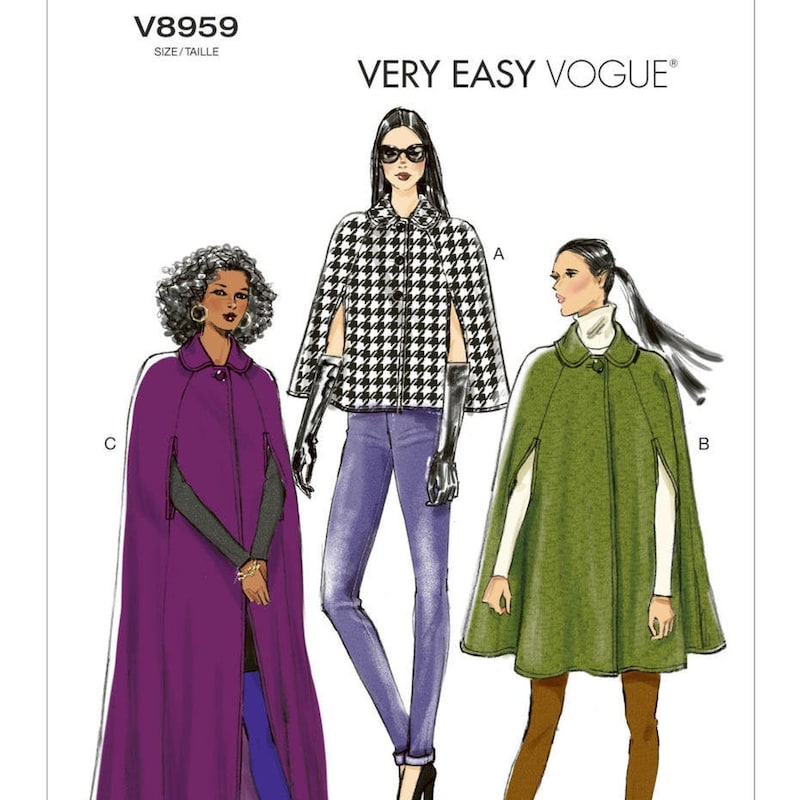 Cape Coat Pattern Vogue - Etsy
