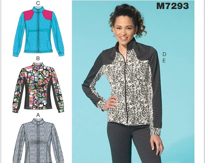 Sewing Pattern for Womens Jacket and Knit Leggings, Zip Front Jacket ...