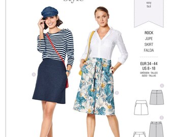 Easy Sewing Pattern for Womens Skirts, Midi Skirt, Fitted Skirt, Flared ...
