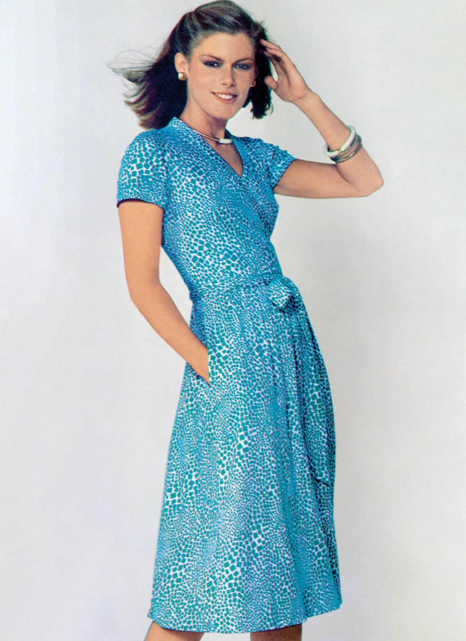 Easy Vogue Sewing Pattern for Womens Knit Dress, Wrap Dress, Maxi Dress ...