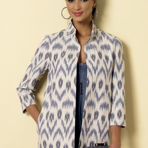 Easy Sewing Pattern for Women's Jacket and Vest, Open Front Jacket ...