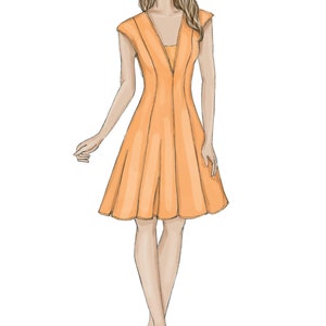 Vogue Sewing Pattern for Women's Dress and Dickie, Formal Dress, Fit ...