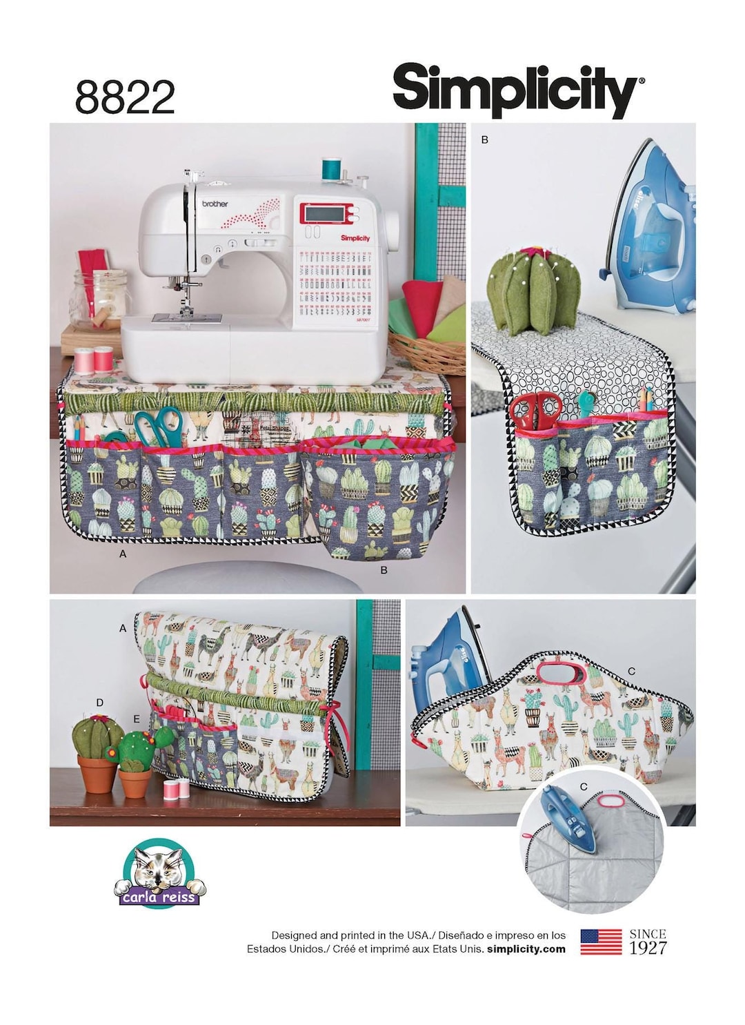 Sewing Pattern for Sewing Machine Cover, Ironing Board Organizer, Iron ...