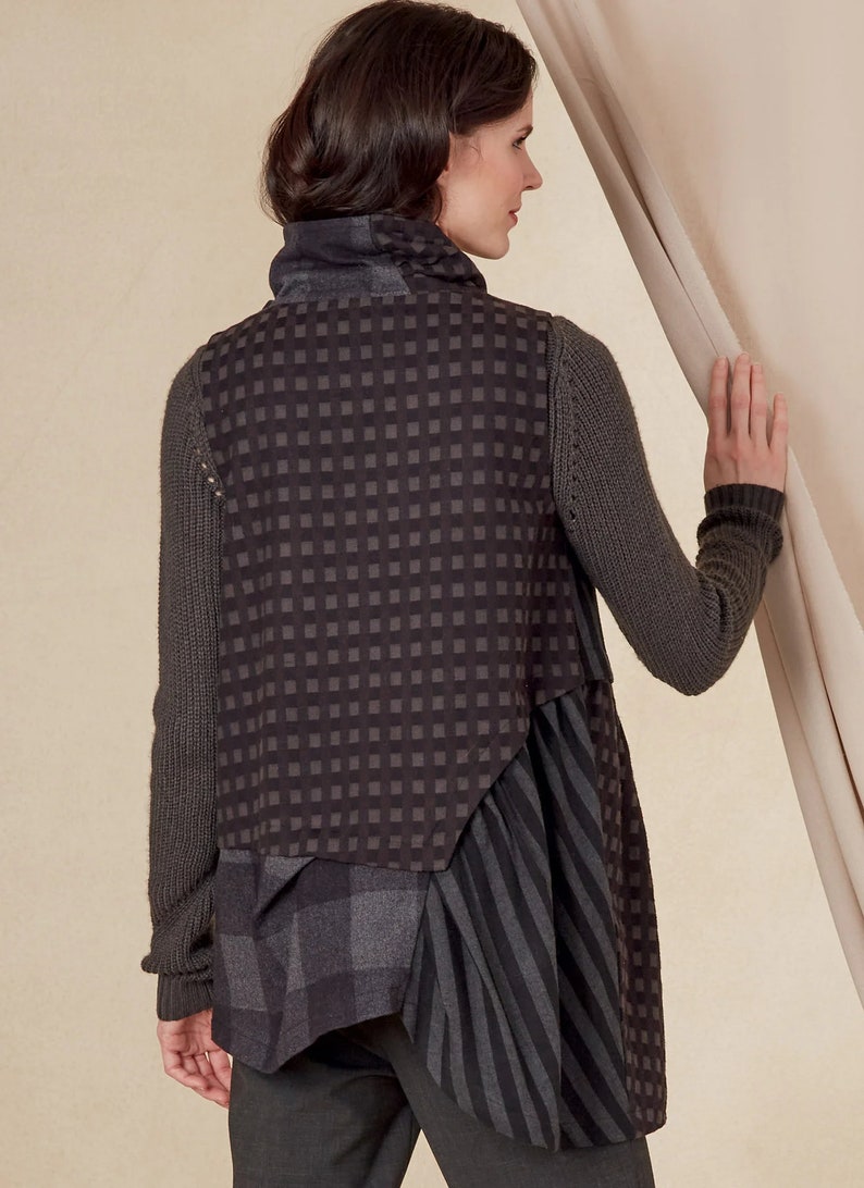 Vogue Sewing Pattern for Womens Jackets and Vest, Button Front Jacket ...