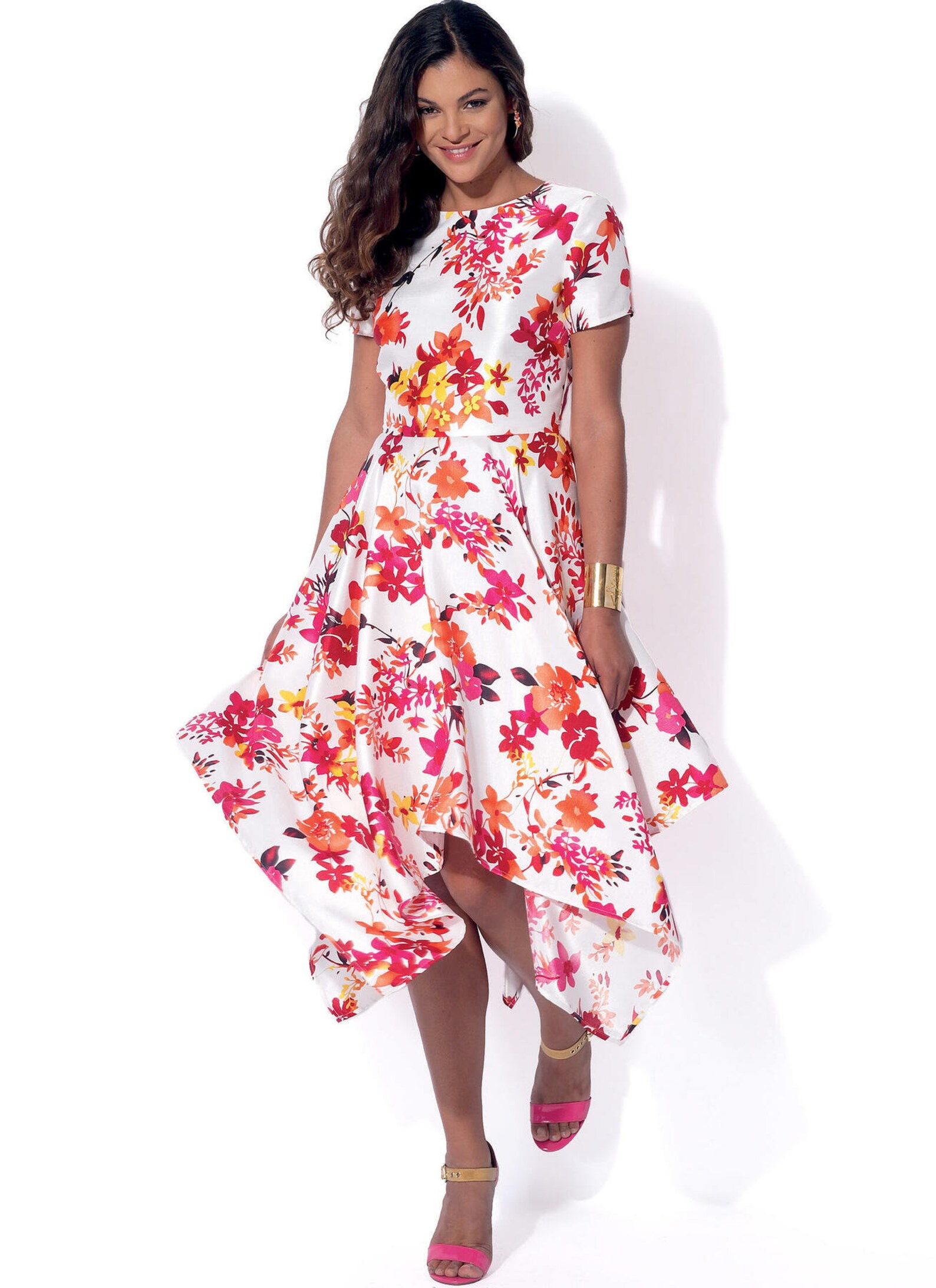 Sewing Pattern for Women's Dress Handkerchief Hem Dress - Etsy