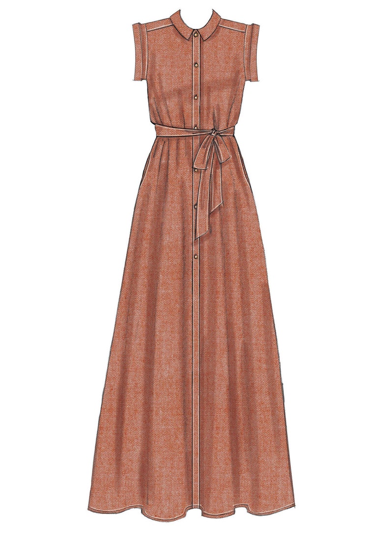 Sewing Pattern for Women's Dress Shirt Dress Pattern - Etsy