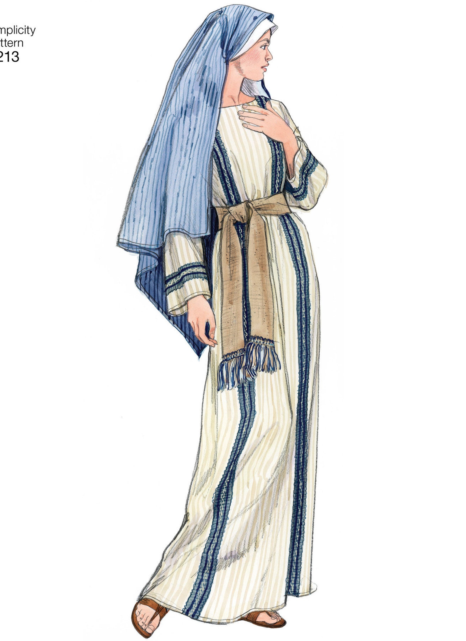 Sewing Pattern for Adult Costumes, Biblical Costume, Toga, Halloween ...
