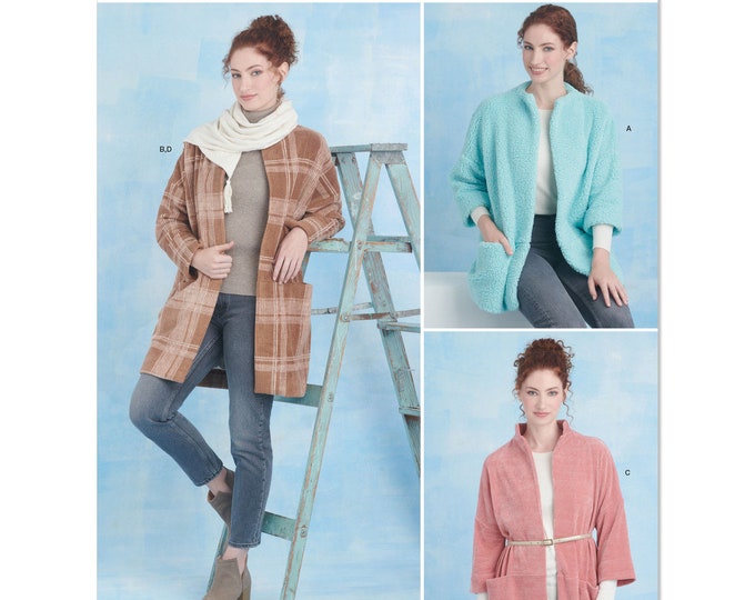 Sewing Pattern for Women's Jacket and Scarf, Womens Cardigan, Knit ...