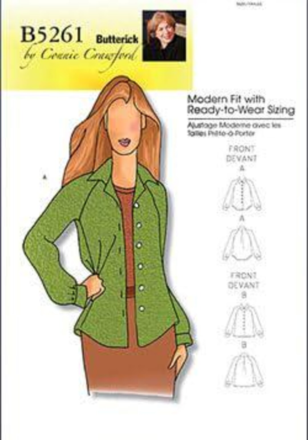 Easy Sewing Pattern for Womens Jackets, Shirt Jacket, Button Front ...