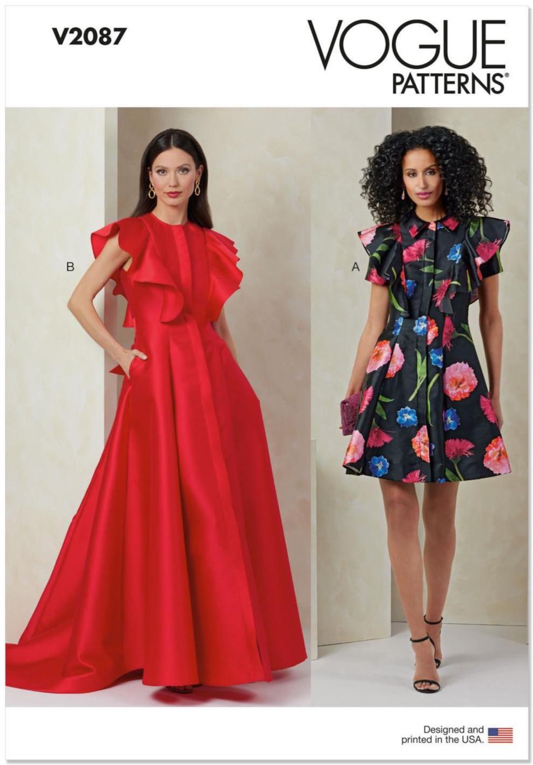 Vogue Sewing Pattern for Women's Dress, Maxi Dress, Formal Dress, Prom ...