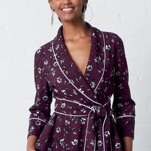 Sewing Pattern for Women's Pajama Bottoms and Robe, Womens Sleepwear ...