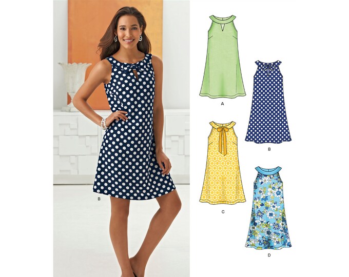 Sewing Pattern for Women's Dress and Tote Bag, Summer Dress, Basic ...