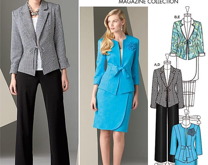 Easy Sewing Pattern for Womens Jacket, Skirt, and Pants, Blazer Jacket ...