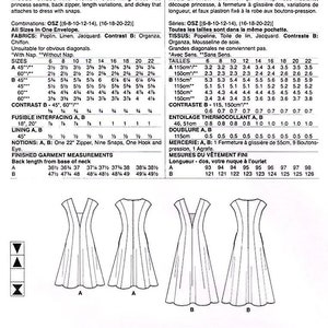 Vogue Sewing Pattern for Women's Dress and Dickie, Formal Dress, Fit ...
