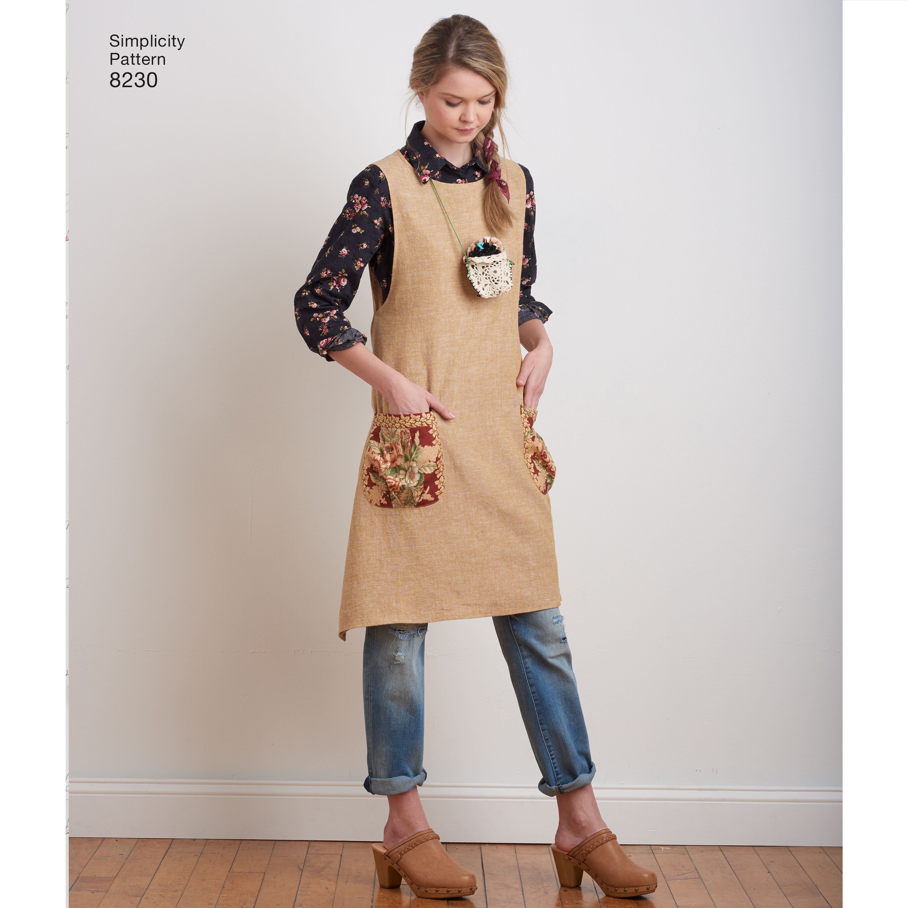 Sewing Pattern for Women's Aprons, Pullover Apron, Gardening Apron ...