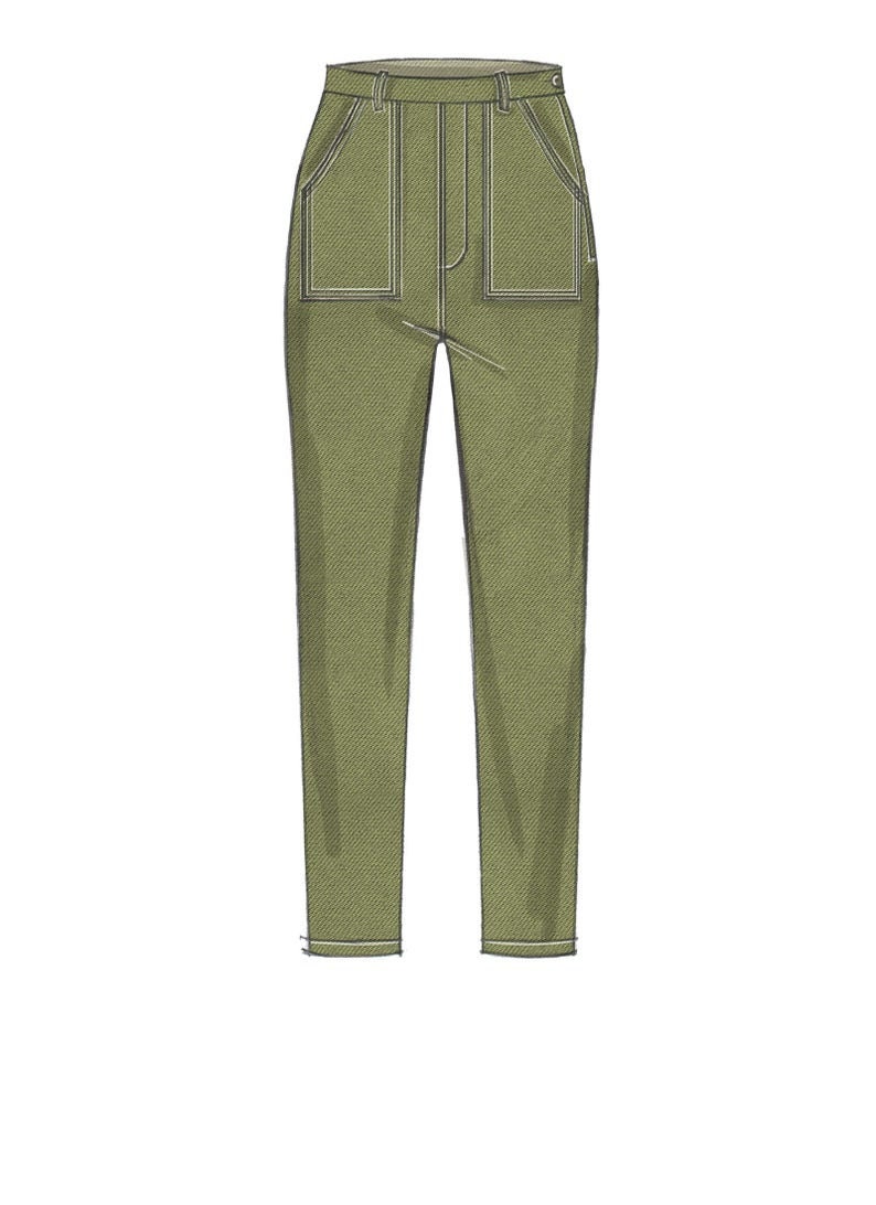 Sewing Pattern for Womens Overalls and Jeans, Denim Overalls Pattern ...