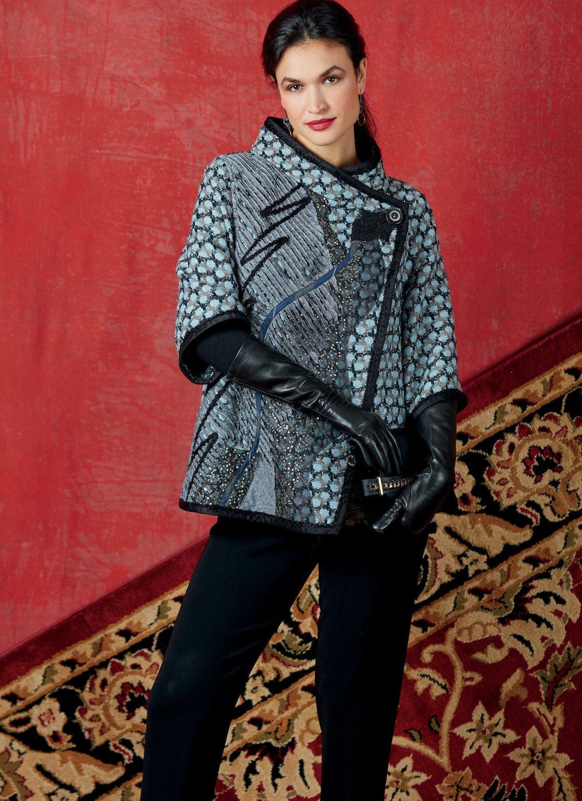 Vogue Sewing Pattern for Womens Jacket, Vogue 9341, Wrap Jacket, Loose ...