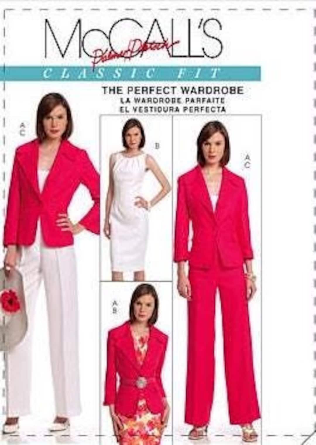 Sewing Pattern for Womens Jacket, Dress, and Pants, Womens Blazer ...