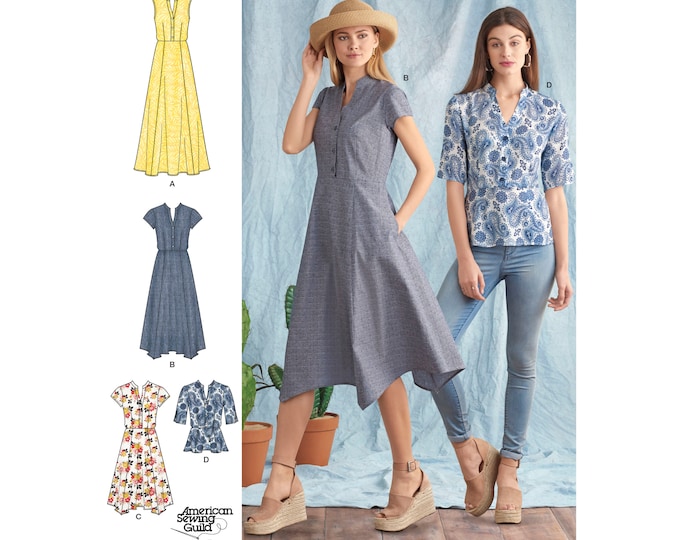 Sewing Pattern for Womens Dress and Tops, Maxi Dress, Caftan Dress ...