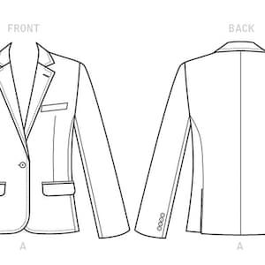 Sewing Pattern for Men's Jacket, Mens Blazer Jacket Pattern, Lined ...