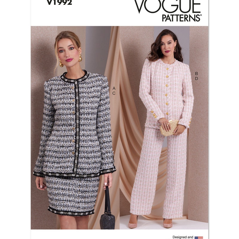 Vogue Jacket Pattern - Etsy