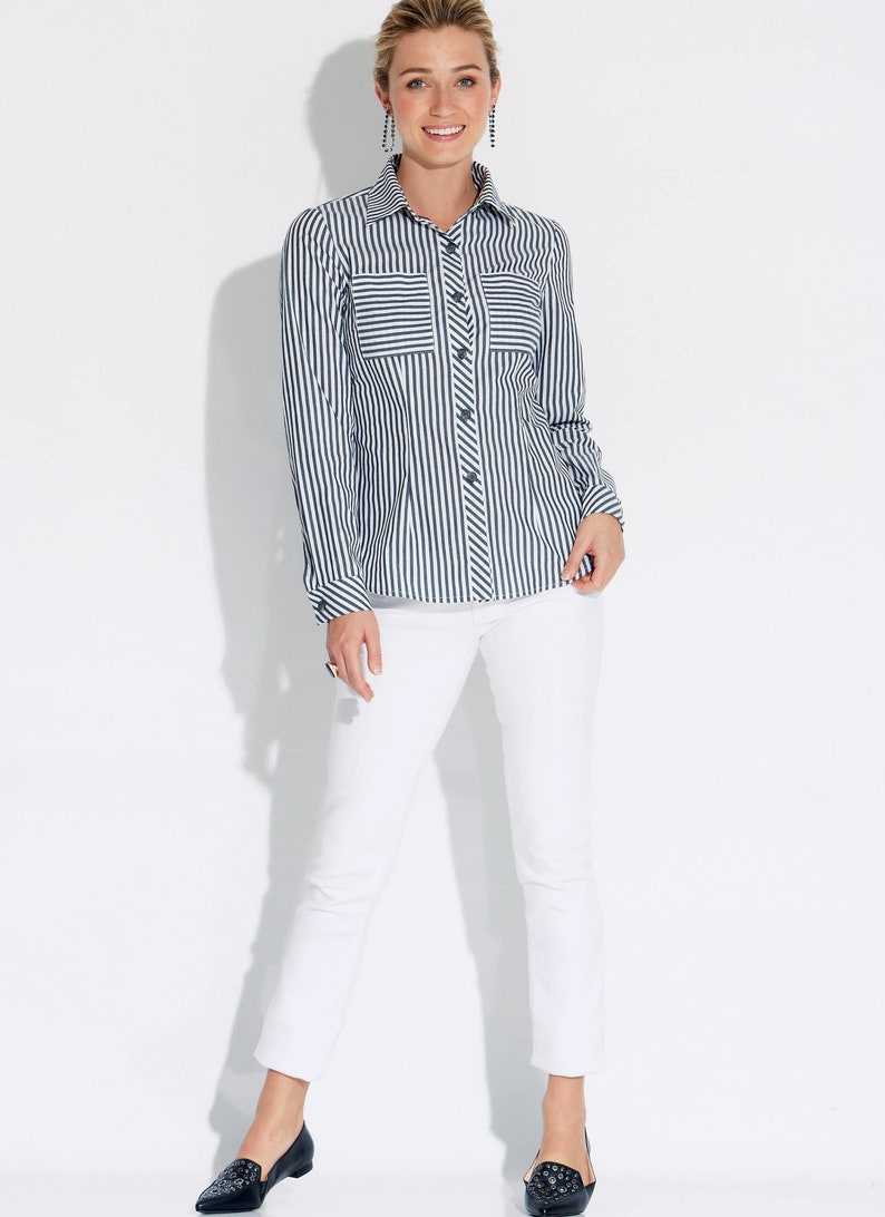 Sewing Pattern for Women's Tops Button Down Tops Classic - Etsy