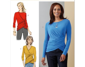 Easy Sewing Pattern for Women's Knit Tops, Womens Tunic, Knit Pullover ...