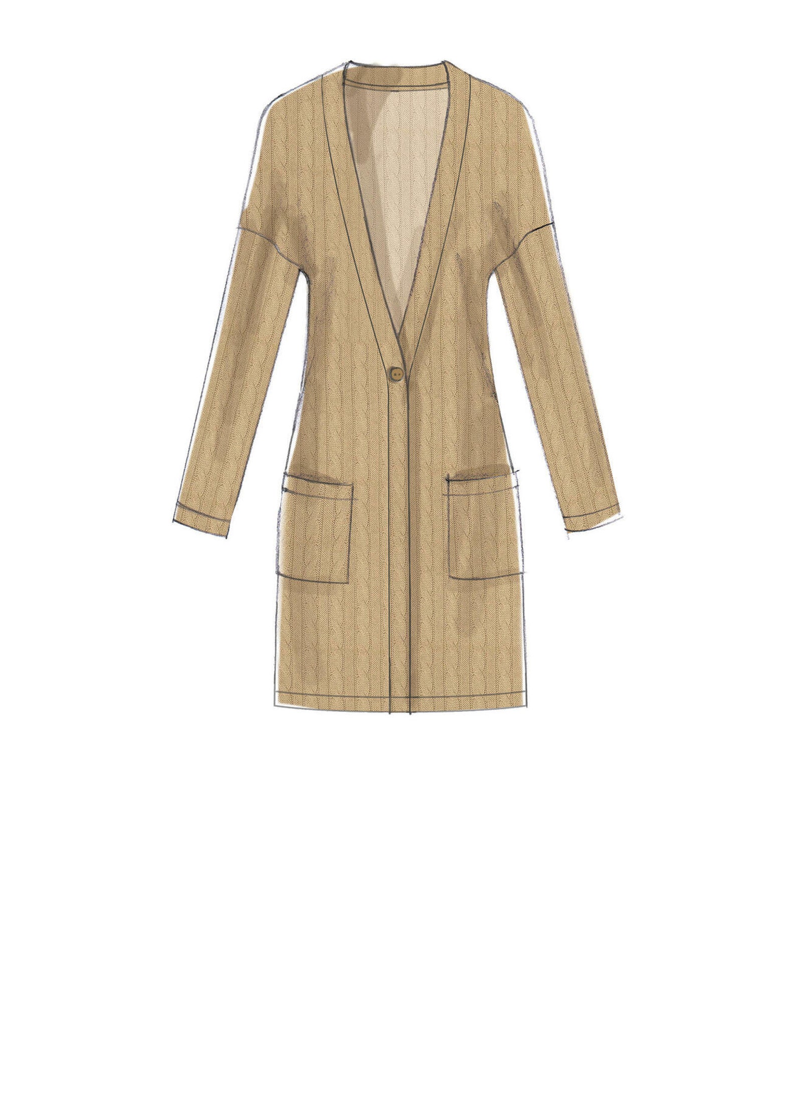 Easy Sewing Pattern for Women's Cardigan Jacket and Vest - Etsy
