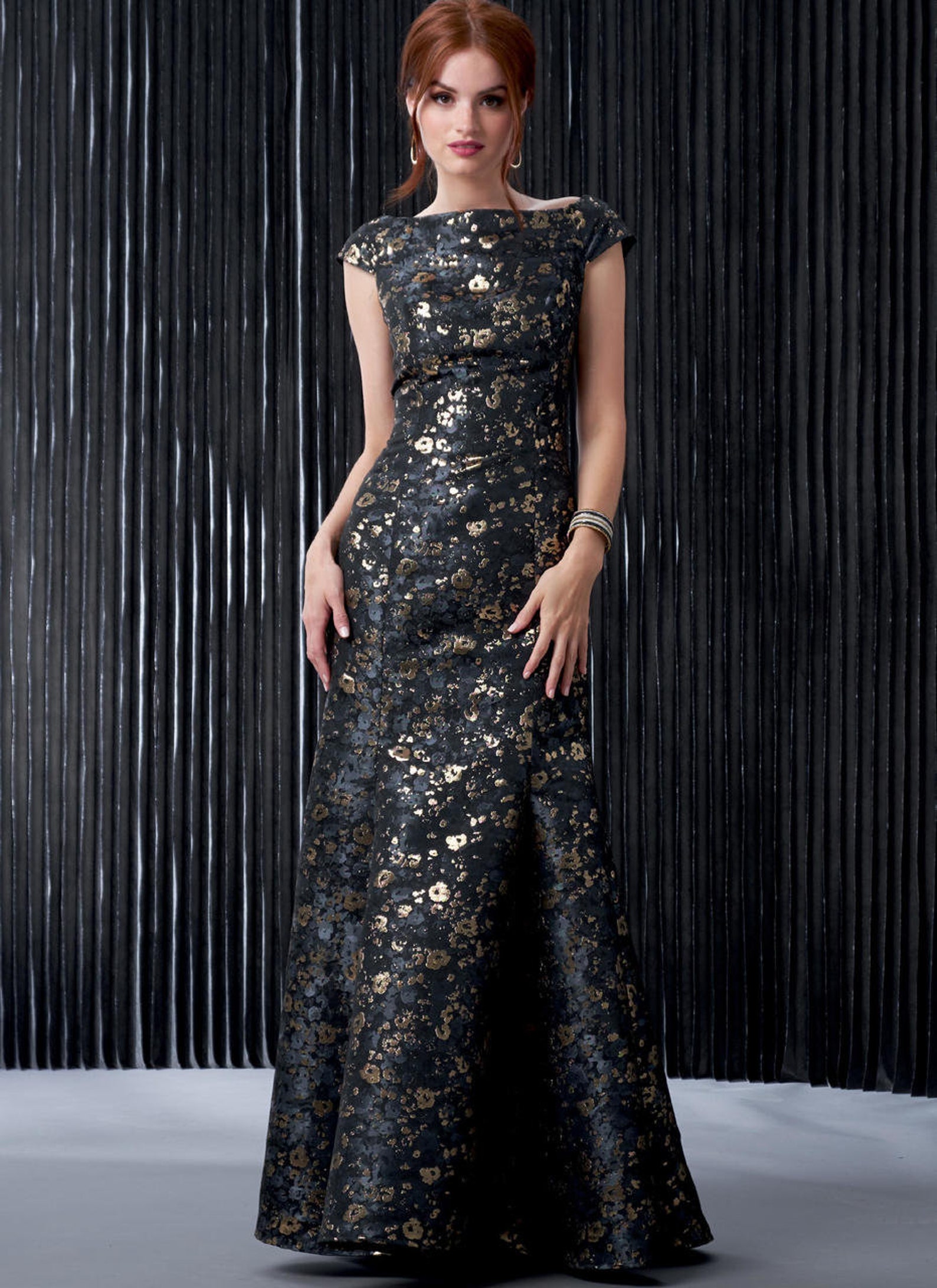 Sewing Pattern for Womens Evening Dress, Formal Dress Pattern, Evening ...