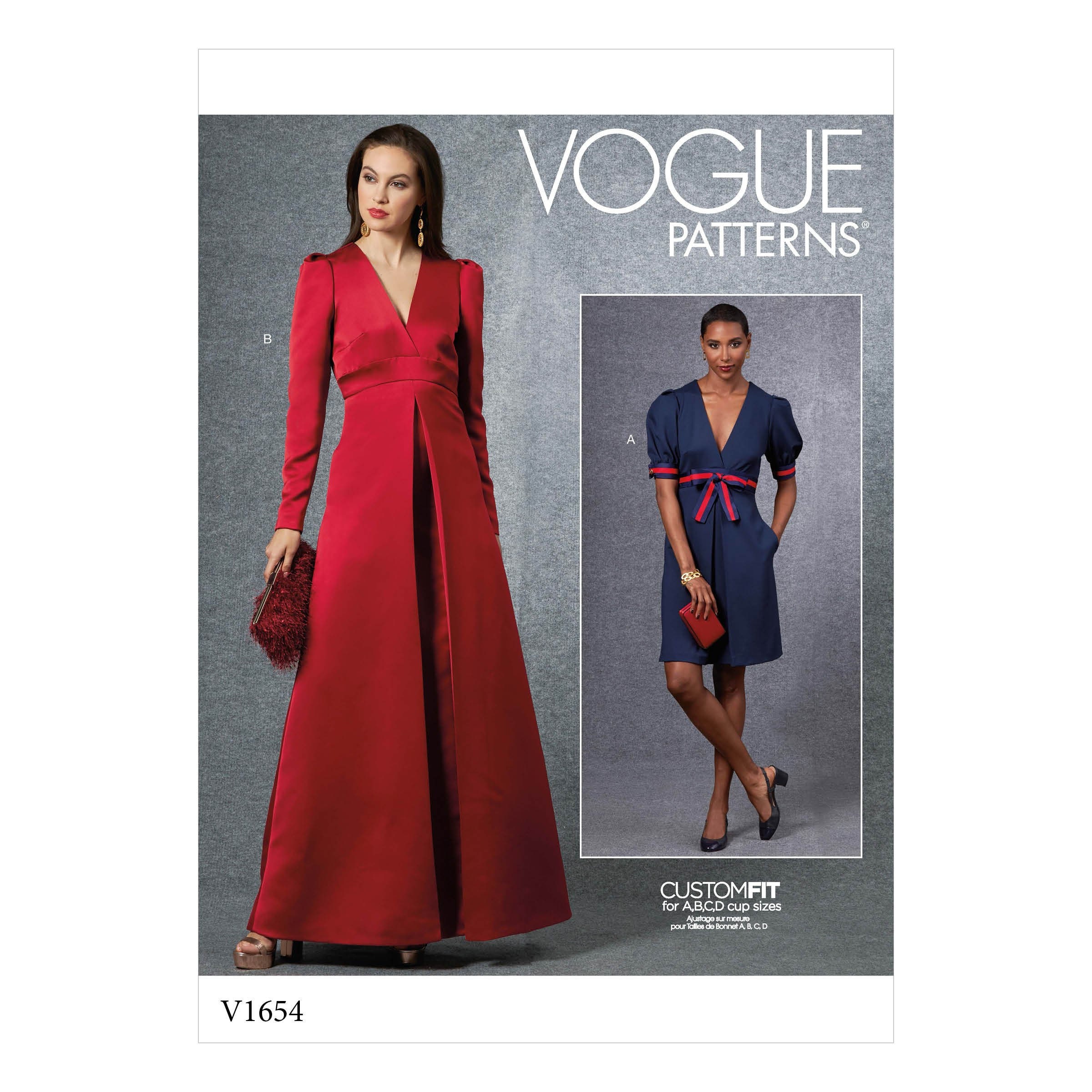 Vogue Sewing Pattern for Women's Dress Formal Dress - Etsy