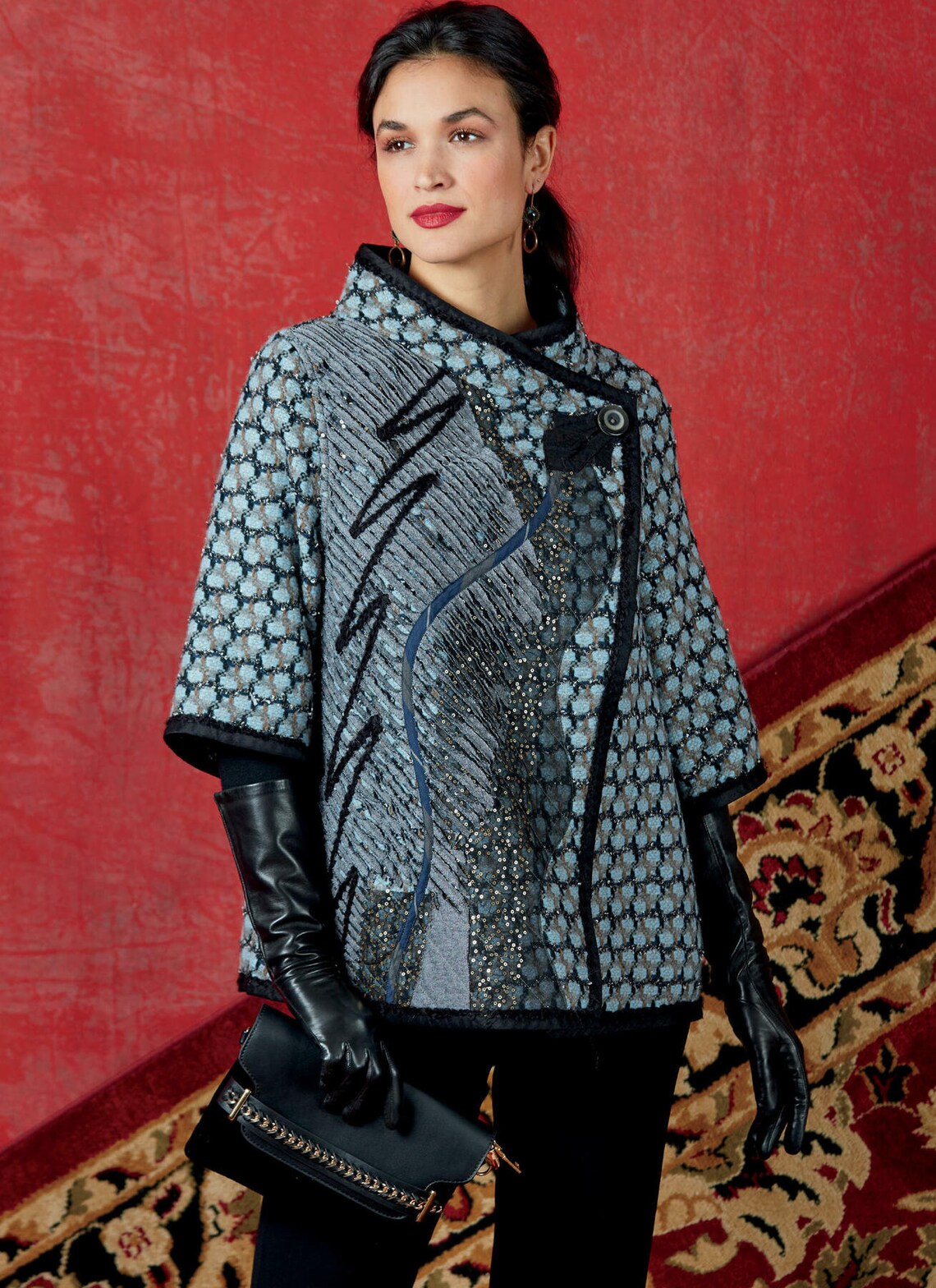 Vogue Sewing Pattern for Womens Jacket, Vogue 9341, Wrap Jacket, Loose ...
