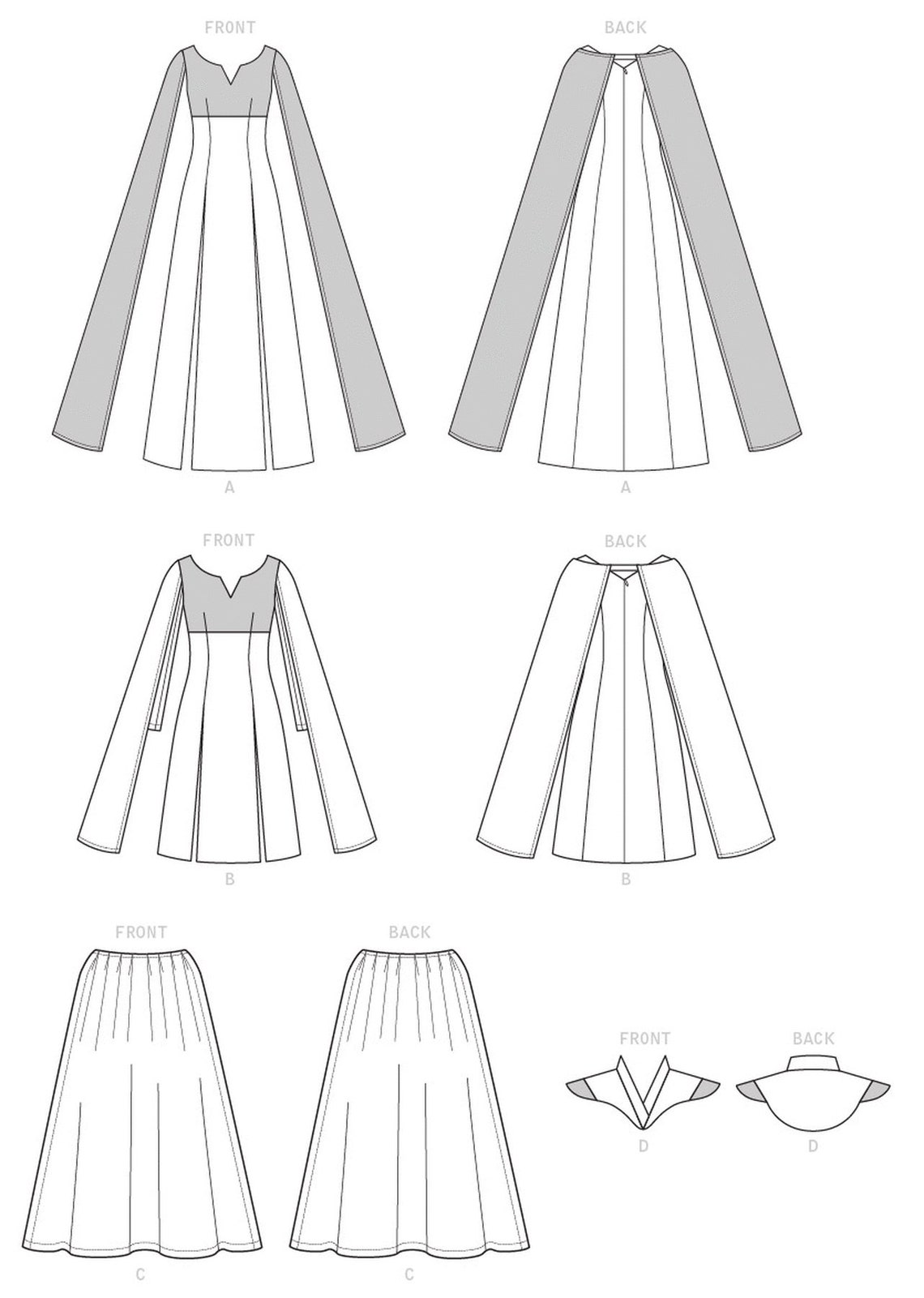Sewing Pattern for Womens Costume Dress Cosplay Costume - Etsy