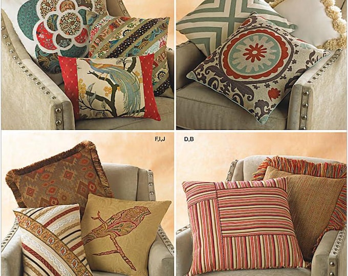 Sewing Pattern for Throw Pillows, Fringe Pillow, Small Throw Pillow ...