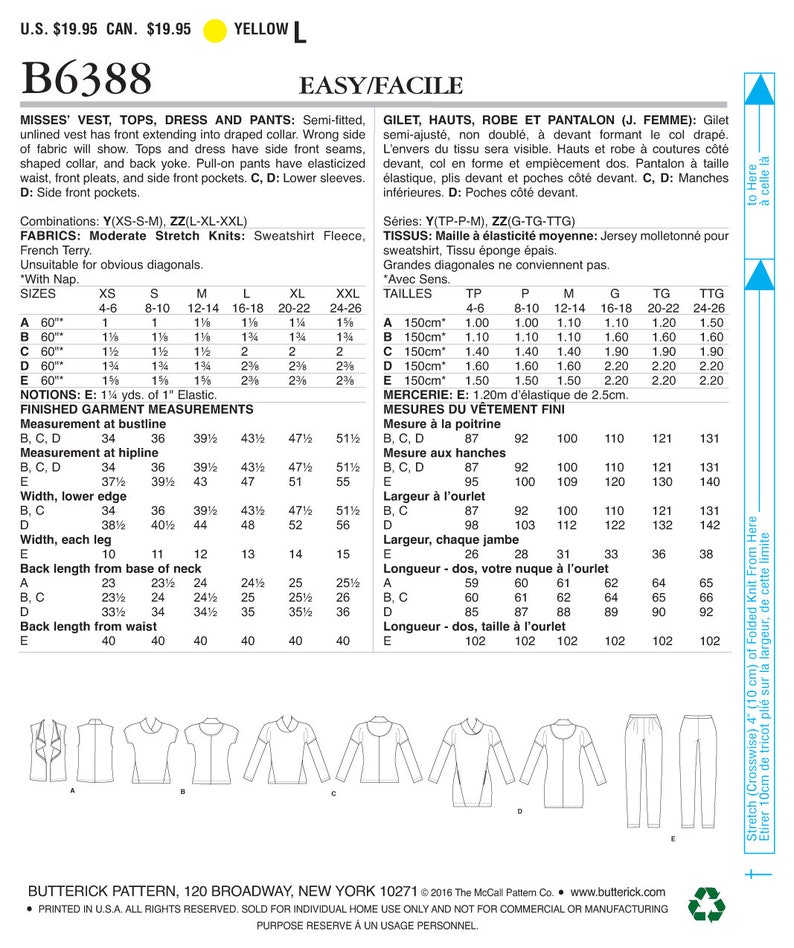 Easy Sewing Pattern for Women's Vest Top Dress and - Etsy