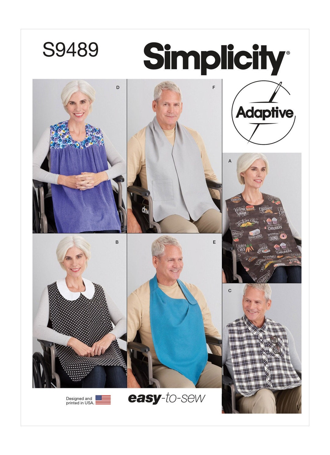 Sewing Pattern for Adult Bibs, Clothing Protectors, Adaptive Clothing ...