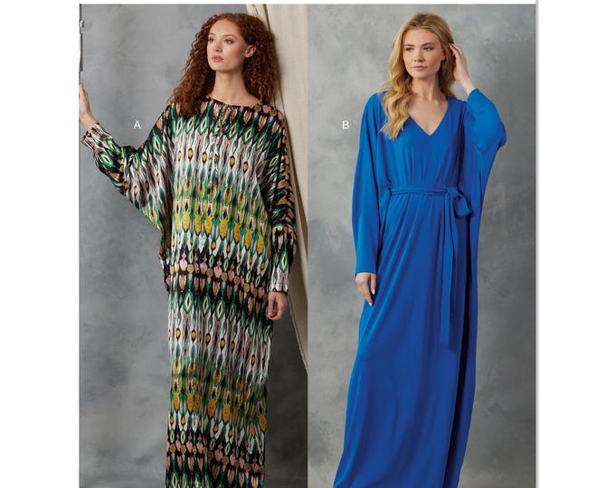 Vogue Sewing Pattern for Women's Dress, Pullover Dress, Loose Fitting ...