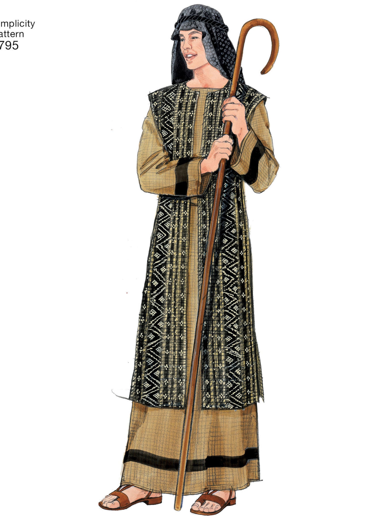 Sewing Pattern for Adult Costumes, Biblical Costume, Nativity Costume ...