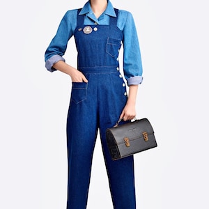 Sewing Pattern for Womens Overalls, Pants, and Tops, Apron Back ...