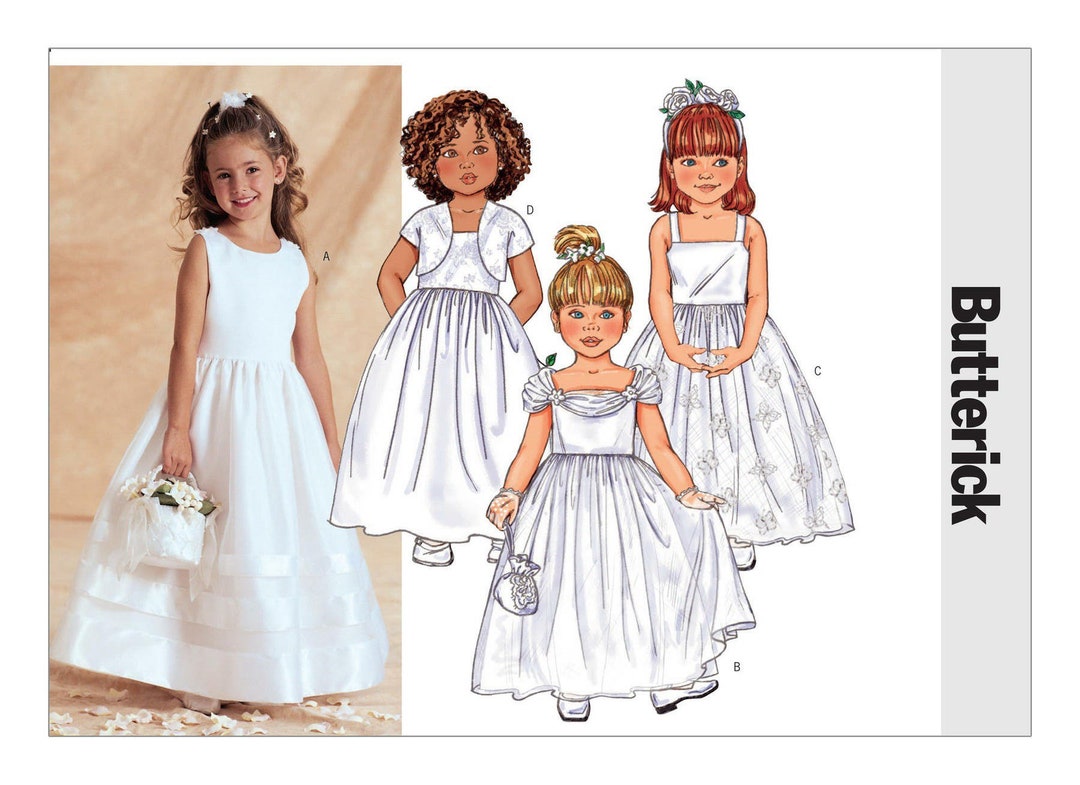 Sewing Pattern for Girls Formal Dress, Toddler Dress, Girls Maxi Dress ...